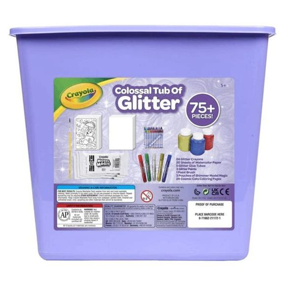 Crayola | Toys | Nwt Crayola Glitter Arts And Crafts Kit 8 Art Supplies ...